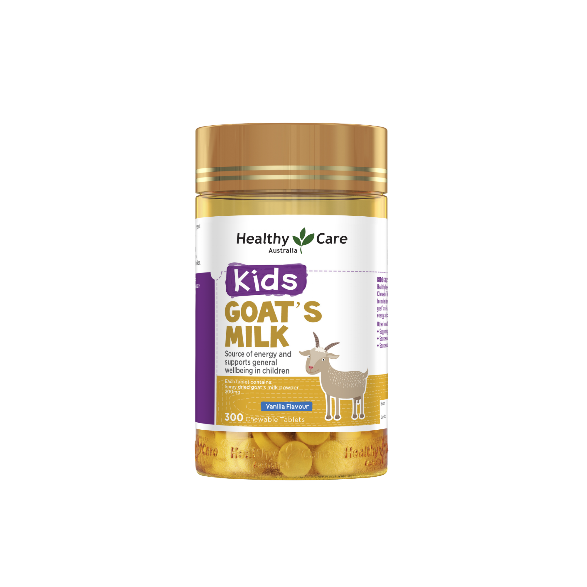 Healthy Care Kids Goat Milk Vanilla Flavour 300 Tablets – Ozways